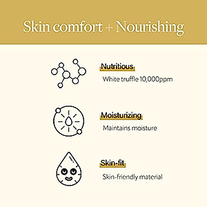 d'Alba Italian White Truffle Nourishing Treatment Mask, nourishing skin-fit overnight face mask