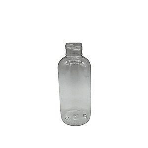 Natural Farms 4 oz Clear Boston Plastic Bottles -12 Pack Empty Bottle Refillable - BPA Free - Essential Oils - Aromatherapy | Black Twist Top Cap - Made in the USA