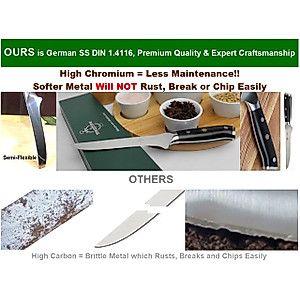 Mealtime Ace Luxury Boning Knife 6.5 Inch – Best Boning Knife for Meat Cutting - Fillet Knife for Meat - Meat Trimming Knife - Deboning Knife - German Steel Butcher Knife – Meat Knife - Great Gift