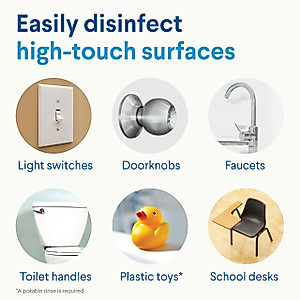 Clorox Disinfecting Mist, Multisurface Cleaner, Lemon and Orange Blossom, Sanitizing Spray & Refill, 16 Ounces