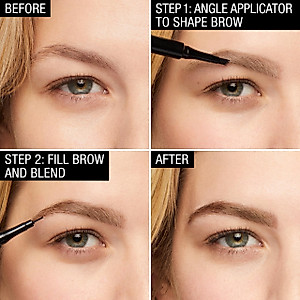 Maybelline New York TattooStudio Brow Tint Pen Makeup, Soft Brown, 0.037 fl. oz.