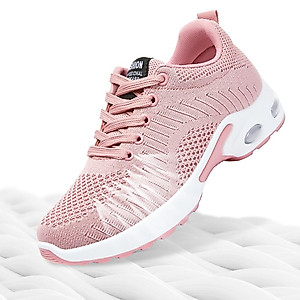 HiGropcore Women's Air Cushion Fashion Sneakers Lightweight Walking Shoes Low-Top Casual Comfortable Breathable Athletic Shoes