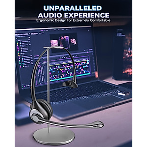 Wantek Corded Telephone Headset Mono w/Noise Canceling Mic for Avaya Aastra Allworx Adtran Alcatel Lucent AltiGen Comdial Digium Gigaset InterTel Mitel Plantronics MiVoice Landline Deskphones(F600S1)