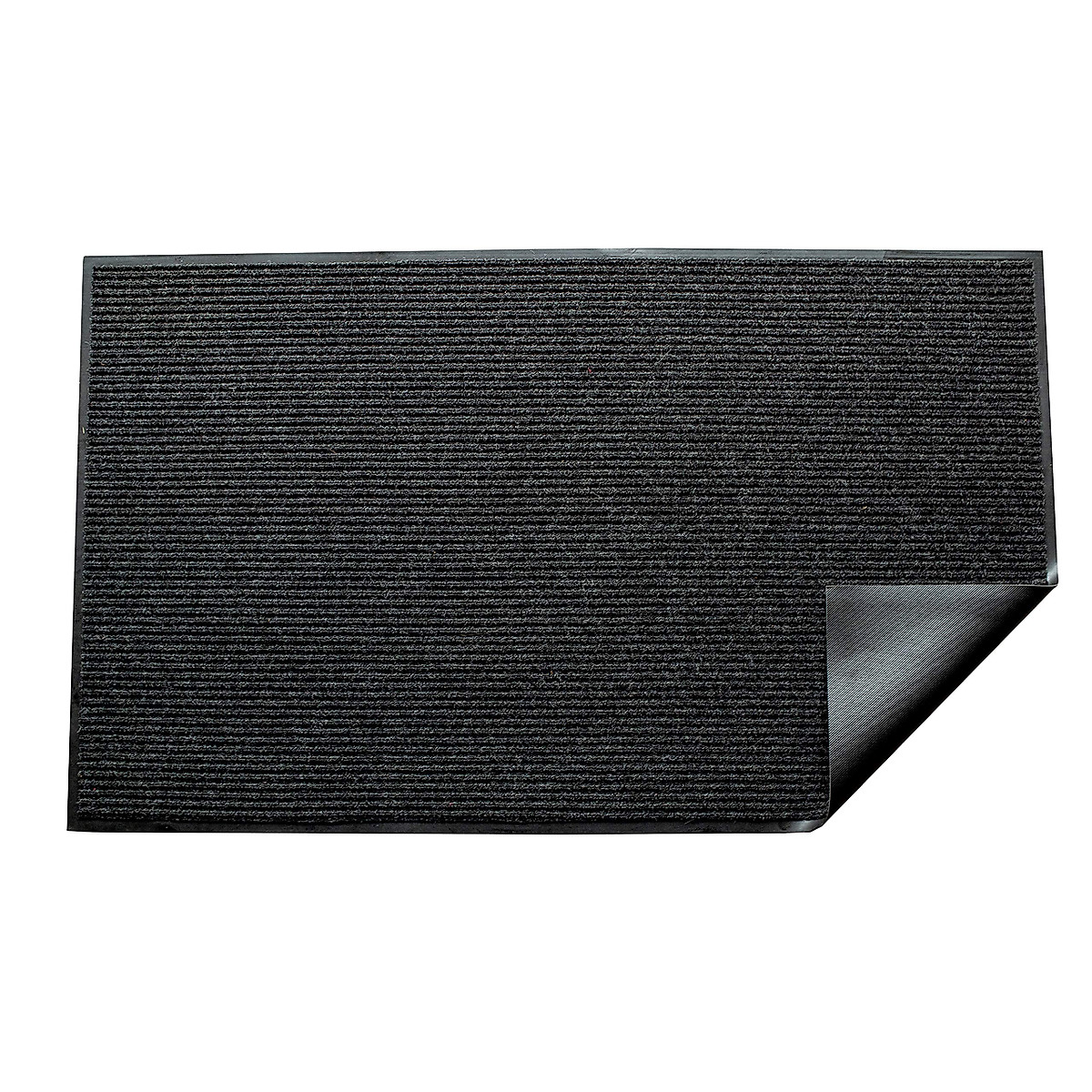 UNIMAT 3x5 (36"x60") Dual Ribbed Outdoor-Indoor Doormat with Waterproof Charcoal Rubber Backing - Stylish Welcome Mat, Perfect for Home, Office, and Kitchen Entrances