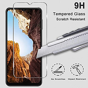 [3+3 Pack]Galaxy A23 5G Screen Protector with Camera Lens Protector, HD Tempered Glass Film, 9H Hardness, Anti Scratch, Easy Installation, Bubble Free, Screen Protector for Samsung Galaxy A23 5G/4G