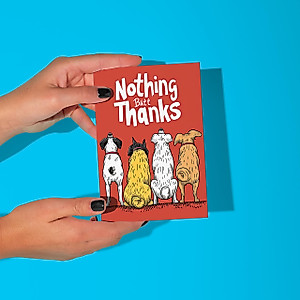 LimaLima Funny Thank You Card Dog Design Perfect For Boss Dog Sitter Vet Tech Veterinarian Large 5.82 in x 8.26 in Thick Sturdy Card