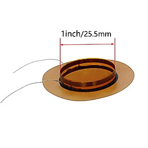 Fielect 25.5mm Tweeter Voice Coil Audio Speaker High Tone Silk Dome Tweeter Accessory for Audio Replacement 4Pcs