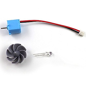Micro Small Wind Generator Water Turbine Generator Motor LED Display Toy Project Kits