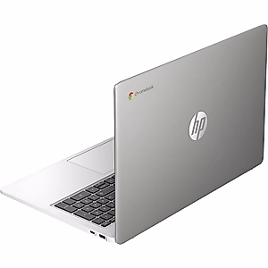 HP 2023 Newest Chromebook Laptop, Intel Quad-Core Processor, 15.6 inch HD Display, 8GB Memory, 64GB eMMC, 128GB MicroSD Card, Intel UHD Graphics, Wi-Fi, Bluetooth, Chrome OS, Bundle with JAWFOAL