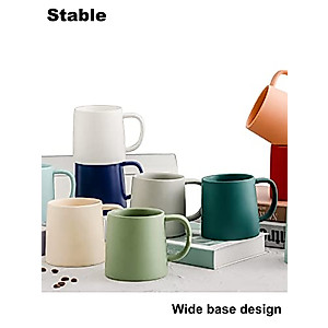 T-WARE Coffee Mug, Ceramic Mug Sets, 16 Oz Coffee Mug Set, Coffee Cup for Office and Home, Set of 2, Beige