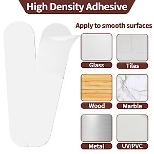 UXIETIN Paper Towel Holder Adhesive,Strong Viscous Wall Mout Paper Towel Holder Under Cabinet Adhesive Strip Replacement,4PCS