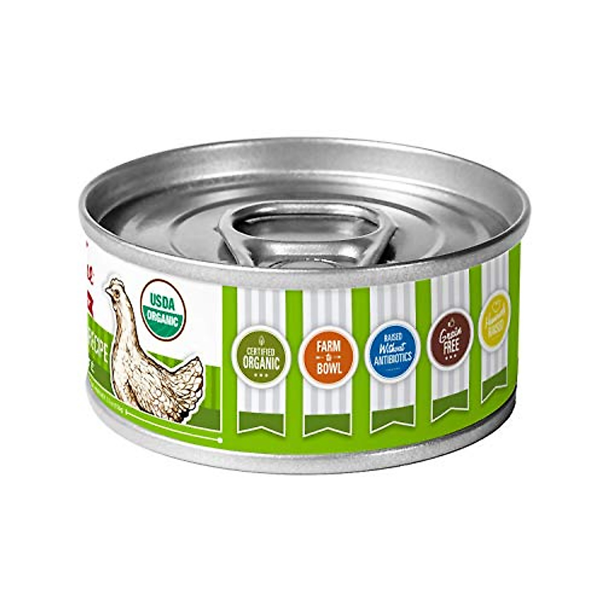 Tender & True Organic Chicken & Liver Recipe Canned Cat Food, 5.5 oz, Case of 24