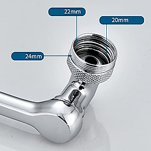 Faucet Extender for Kitchen Sink Universal,Faucet Extender for Bathroom Sink Brass,Universal Splash Filter Faucet 1080 Rotating,2 Water Outlet Modes