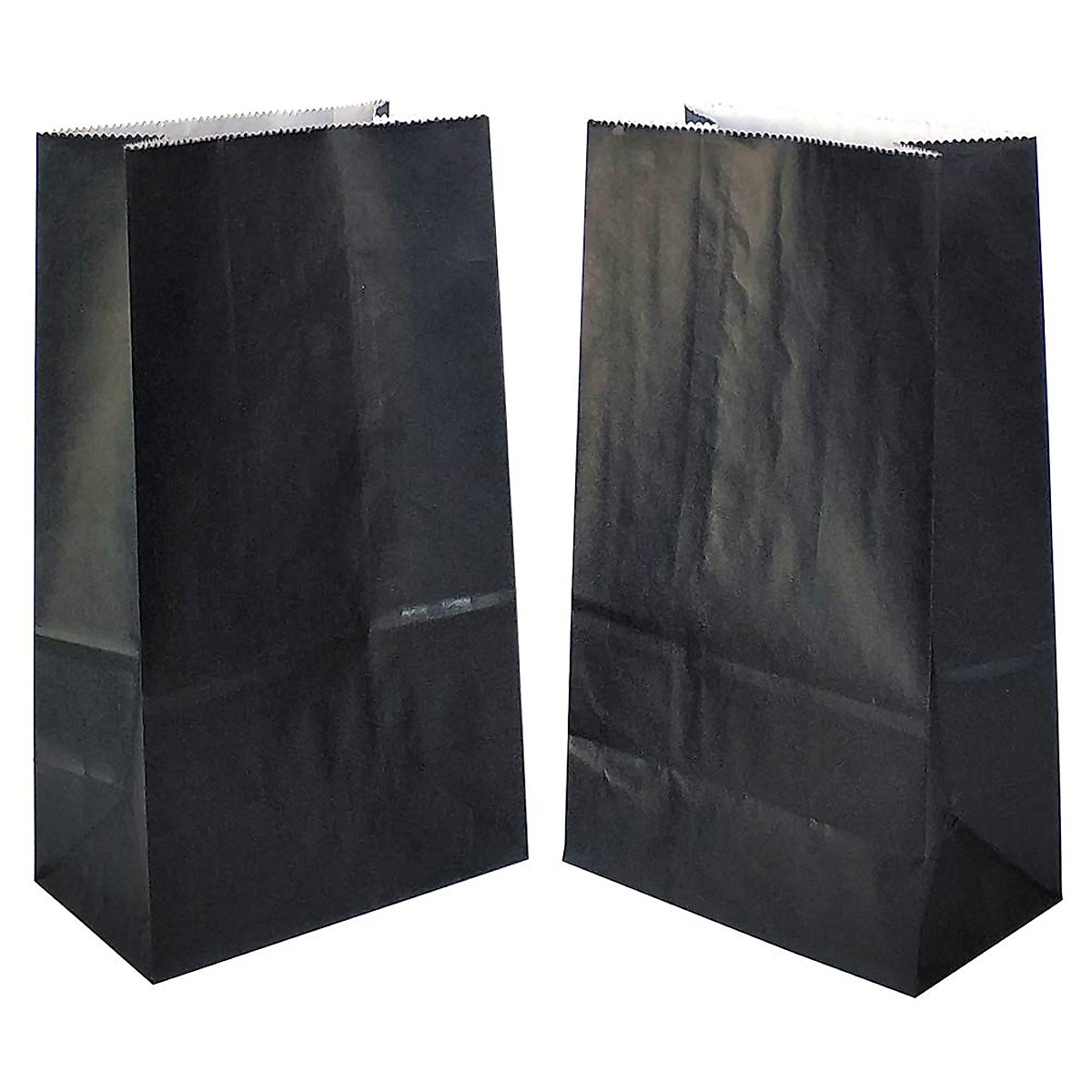 KEYYOOMY Small Paper Bags 24 CT Black Printed Party Favor Bags for Wedding Shower Kid's Birthday Party(9.4x 5.1x 3.1 in)