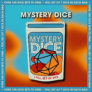 1985 Games Mystery Dice, Set of 7 Polyhedral Dice, Wide Range of Patterns, Gaming Dice, Suitable for Role Playing, Table Games (Mystery Pack of 1)
