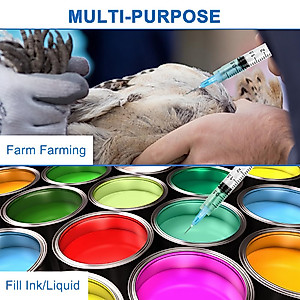 24 Pack Disposable 2.5 ml Syringes with Needle 23G 1”, Sterile Luer Lock Syringe Individually Packaged, Smooth and Accurate Dispensing for Labs, Liquid Measuring, Oil