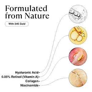 MATKAS Korean Gold Under Eye Patches for Dark Circles and Puffiness, Wrinkles - Retinol + Hyaluronic Acid + Collagen + Niacinamide, Under Eye Mask Puffy Eyes Treatment for Women Skin Care