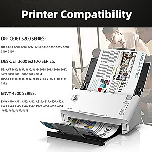 63xl Black Ink Cartridge Compatible Replacement hp 63xl hp Ink 63 Black Ink Cartridge hp Envy 4520 4525 hp OfficeJet 5255 3830 4650 5258 hp DeskJet 1110 1112 3630 (2B)