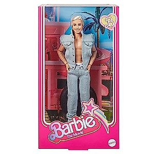 Barbie The Movie Collectible Ken Doll Wearing All-Denim Matching Set with Original Ken Signature Underwear