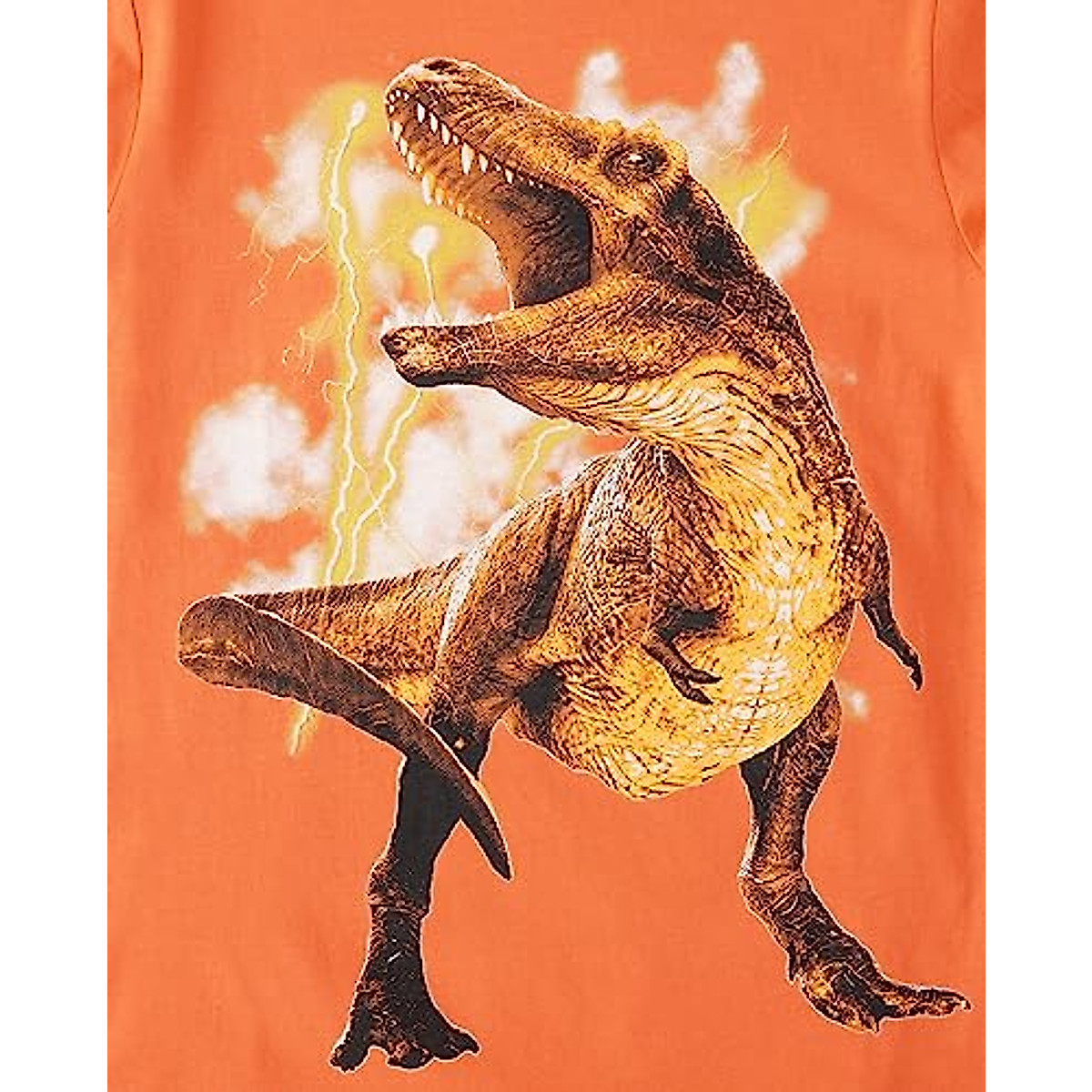 The Childrens Place Boys Long Sleeve Graphic T-Shirts, Dino Lightning, Small