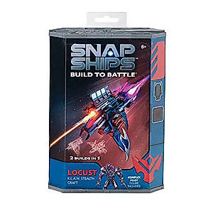Snap Ships — Locust K.L.A.W. Stealth Craft — Construction Toy for Custom Building and Battle Play — Ages 8+