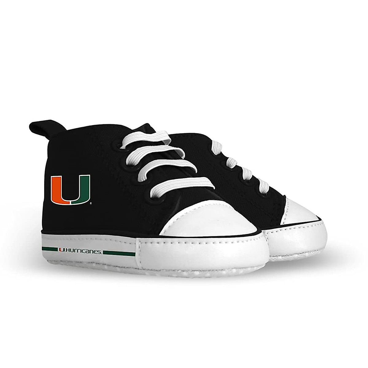 BabyFanatic Prewalkers - NCAA Miami Hurricanes - Officially Licensed Baby Shoes