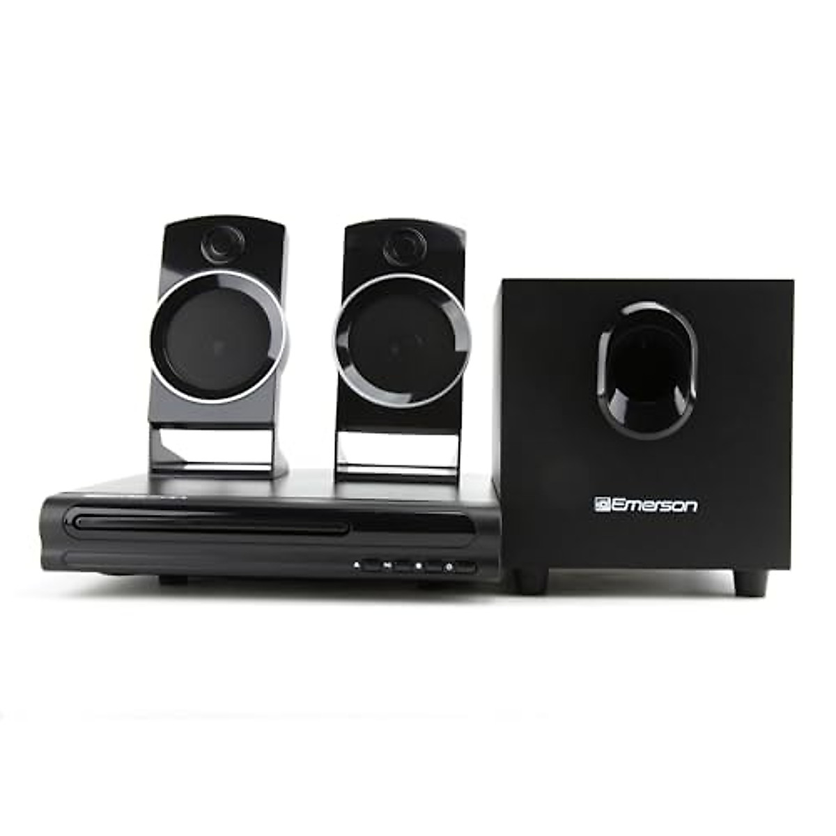 Emerson ED-8050 2.1 Channel Home Theater DVD Player and Surround Sound System with Subwoofer, HDMI Output, USB Playback, and Dual Speakers – Ideal for Immersive Movie and Music Experience