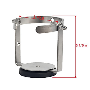 Universal Multidirectional Magnetic Cup Holder, Suitable for Placing All Kinds of Cups on Tractor, Lawnmower and Forklift, Horizontal Mounting Magnetic, Side Mounted Magnetic (1 Pack)
