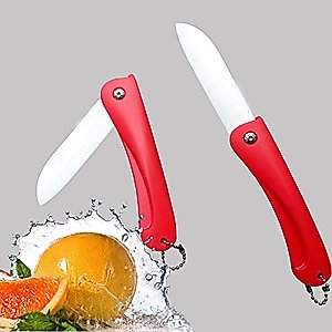 Kitchen Cutlery Ceramic Folding Knife Vegetable Fruit Knife