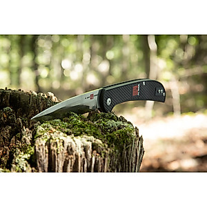 Sunex AMK4124 Knife Utas Cbb 8cr 56hrc Satin 3.15in Trad Glnylon Black