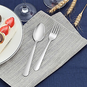 36-Piece Tea Spoons Set, Funnydin 5.9" Stainless Steel Tea Spoons Silverware, Durable Small Spoons, Cost-effective Tea Spoon Set of 36 for Home Kitchen Restaurant - Mirror Polished, Dishwasher Safe