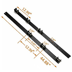 JMTAAT 3 Place Heavy Duty Trimmer Rack Holder Mount on Pickup/Trailer Weed-Eater Edgers Shaft Hedge Clippers Enclosed Gas Carrier New