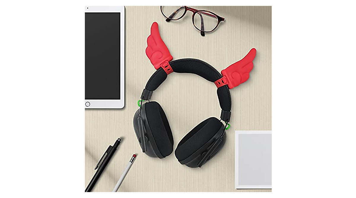 Cute Angel Wings Horn for Gaming Headsets