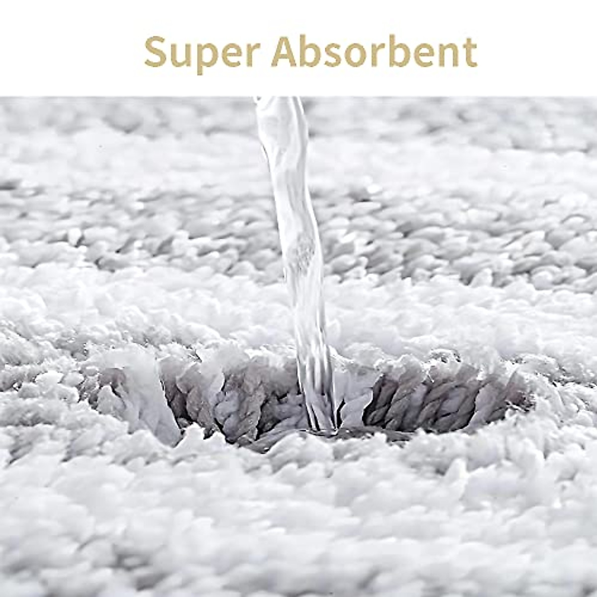 Vodiver Bathroom Rugs Mat for Bathroom Non Slip, Ultra Soft Washable and Gray Bath mats for Bathroom(20x32, Gray)