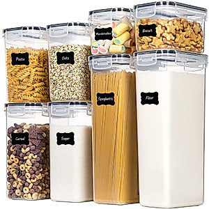 Dyegold Food Storage Container, Transparent Airtight Plastic Storage Single Tank Kitchen Sealed Jar with Lids, Space-saving Vacuum Proof Storage Tank With Lid Moisturing Fresh-keeping Box (800ml)