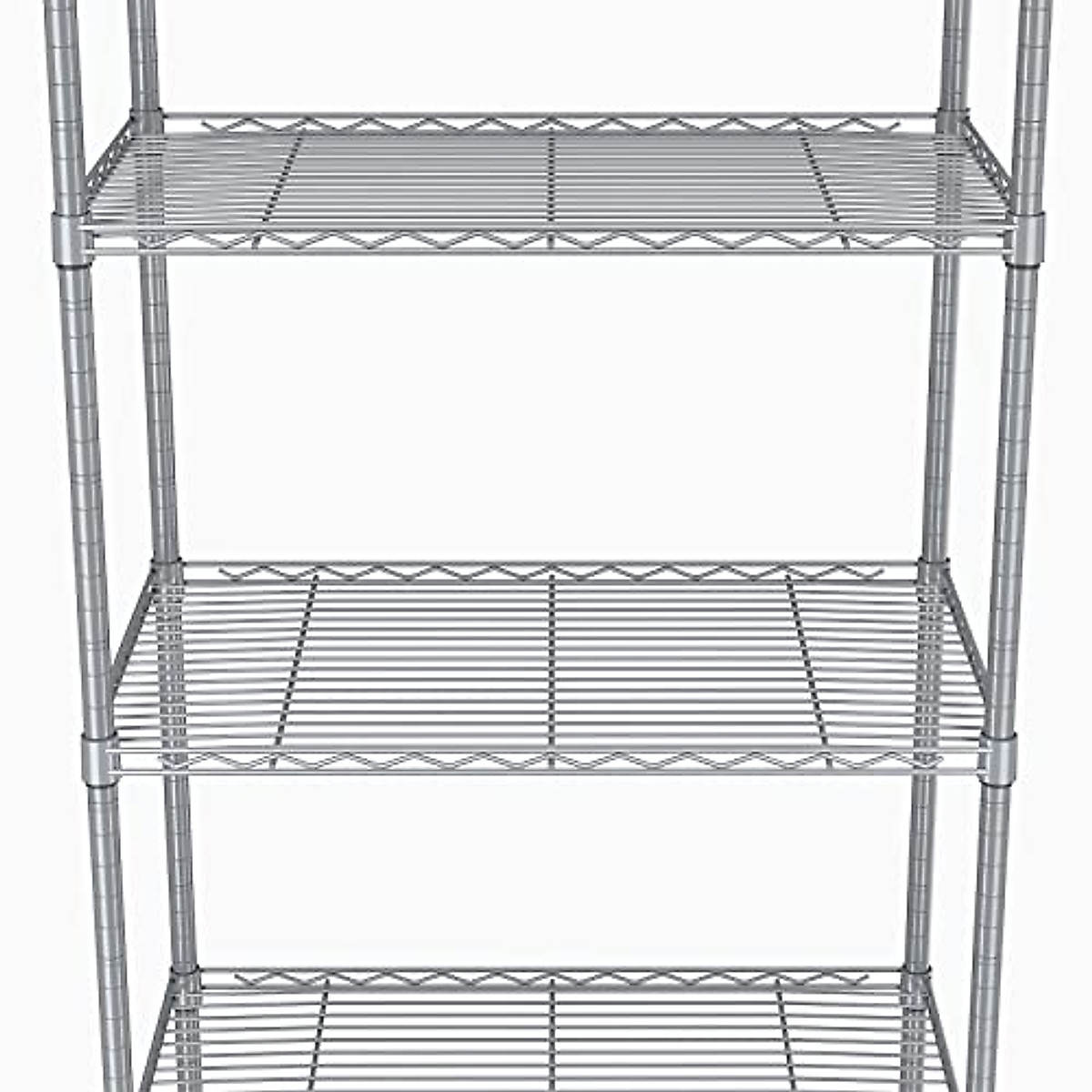SINGAYE 4 Tier Shelf Adjustable Storage Shelf 350LBS Load Capacity Metal Storage Rack 17.32”L X 11.41”W X43.3” H