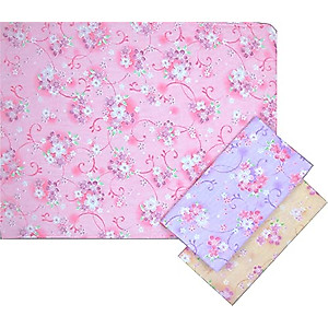 MIKURA Double Gauze Tenugui, Japanese Towel, Sakura, Cherry Blossom (Purple)