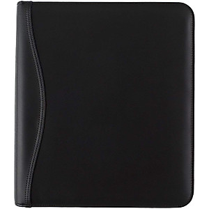 AT-A-GLANCE Genuine Leather Undated Starter Set, Folio Size, Black (038-0540-05)