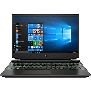 HP Pavilion 15z 15.6" 144Hz FHD IPS Gaming Laptop (AMD Ryzen 5 5600H 6-Core, 16GB RAM, 1TB HDD, GTX 1650 4GB, Green Backlit KYB, WiFi 6, BT 5.2, RJ-45, Win 11 Home) w/Hub