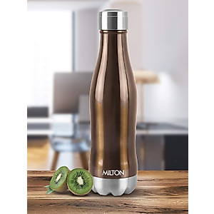 Milton Duke 1000 Thermosteel Hot and Cold Water Bottle, 920 ml, Coffee Brown