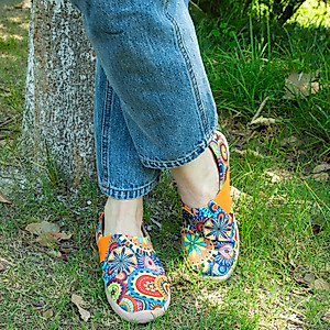 GOKIA Women's Galsang E3650 Walking Travel Shoes(Paisley, US-Size 10)