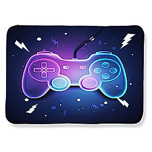 Large Game Area Rugs 3D Gamer Carpet Decor Printed Gamepad Living Room Mat Bedroom Controller Player Boys Gifts Home Non-Slip Crystal Floor Polyester Mat (Game Rugs-39x70inches)