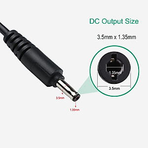 DC 5V to DC 12V USB Voltage Step Up Converter Cable, Power Supply Adapter Cable with DC Jack 3.5 x 1.35mm, USB 5V to DC 12V Cable - 5ft