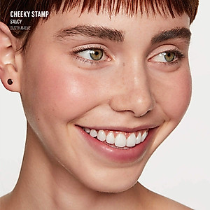 Kaja Blush - Cheeky Stamp | Gift, 7 Shades, Buildable & Blendable Shade with Heart-shaped Applicator, Rosy Finish, 02 Saucy, 0.17 Oz