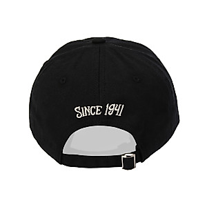 Jeep Vintage Script Logo Heavy Chino Twill Hat - Black