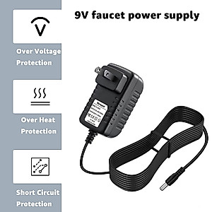 Lusperi K-R31498-NA AC/DC Faucet Power Adapter Compatible with Kohler Malleco Touchless Faucet R77748K-R31498 K-R77748-S (Cable 6.6 ft