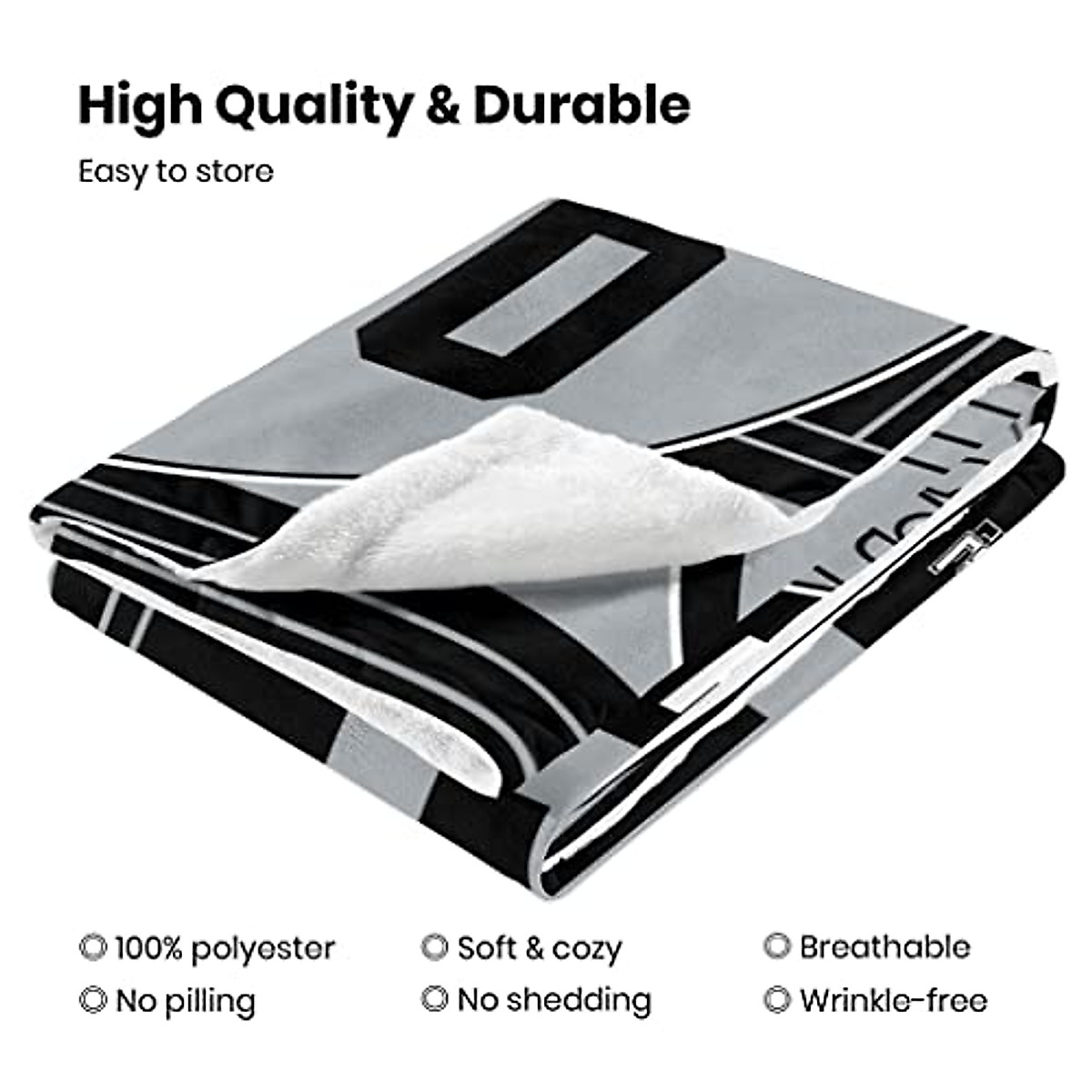 ANTKING Plush Throw Blanket Las Vegas Custom Any Name and Number for Men Women Youth Gift