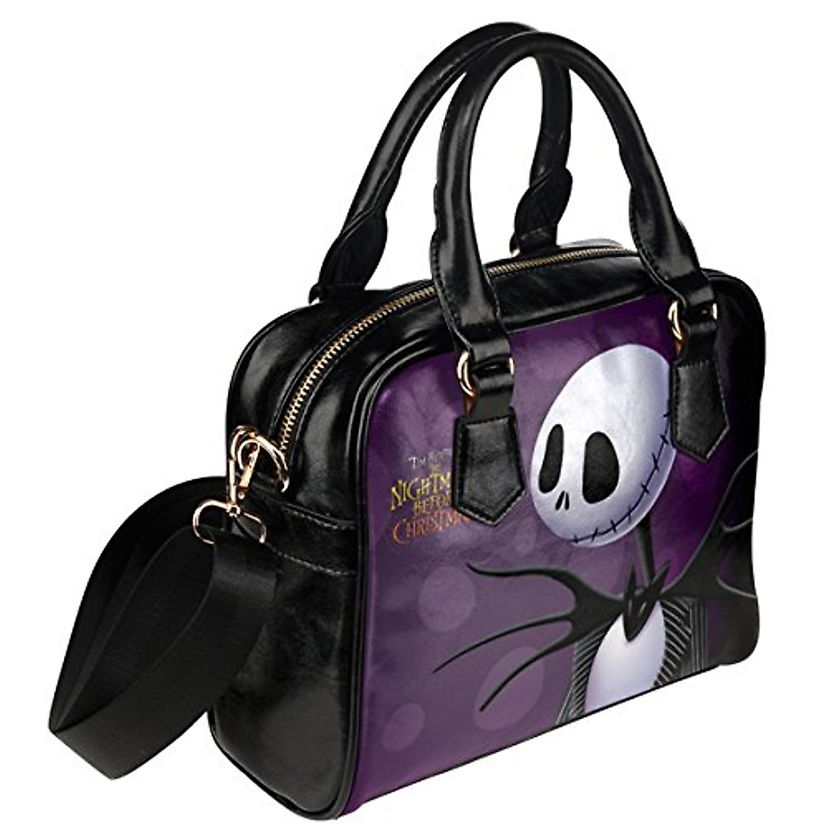 Fashion Shoulder Handbag Crossbody Bags with Jack Skellington Print