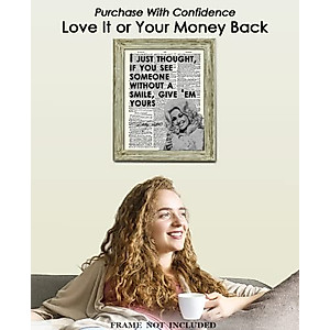 "If You See Somebody Without a Smile…" Dolly Parton: Positive Quotes; Inspirational, Motivational, Affirmation Wall Art Decor Poster for Office, Classroom, Livingroom, Bedroom | Unframed Posters 8x10"