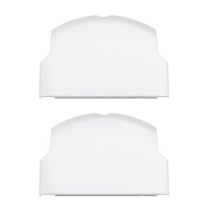 SING F LTD 2PCS Replacement Battery Door Covers Cases Protectors Compatible with Sony PSP 2000 2003 2004 3000 3003 3004 White Plastic Console Accessories